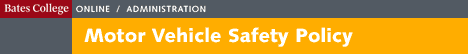 Motor Vehicle Safety Handbook and Policy